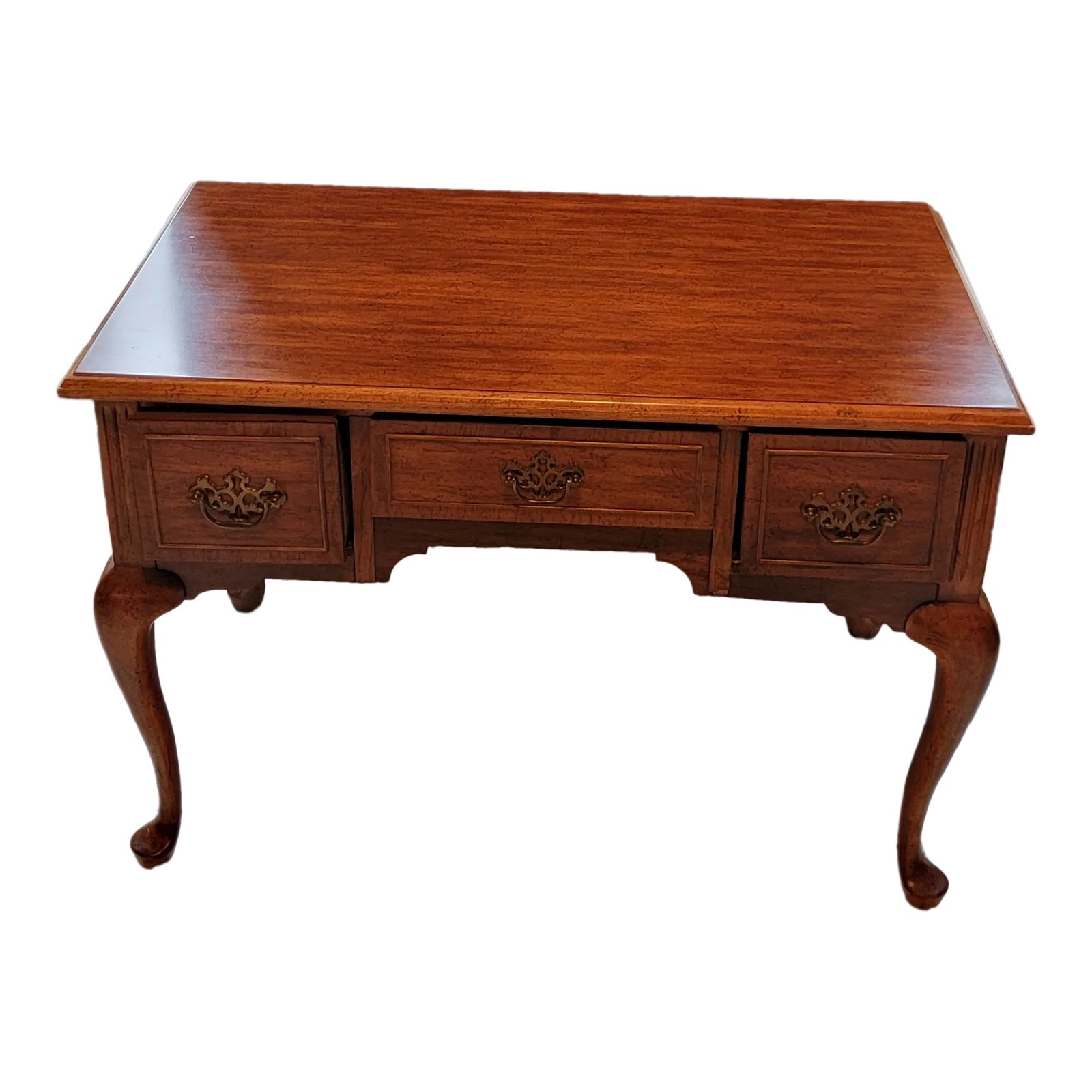 Late 20th Century Dixie Sheffield Manor Lowboy Console Table With Queen ...