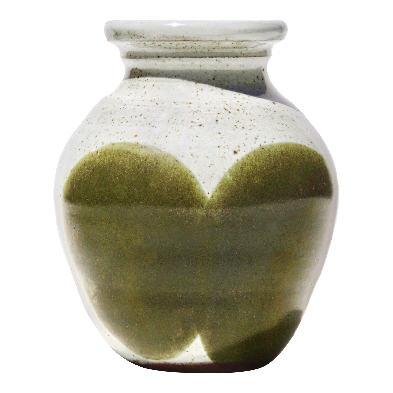 Vintage Robert Maxwell Style Oval Cube Vase Circa 1970's | Chairish