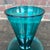 Blenko Teal Blue Glass Vase 12” Tall | Chairish