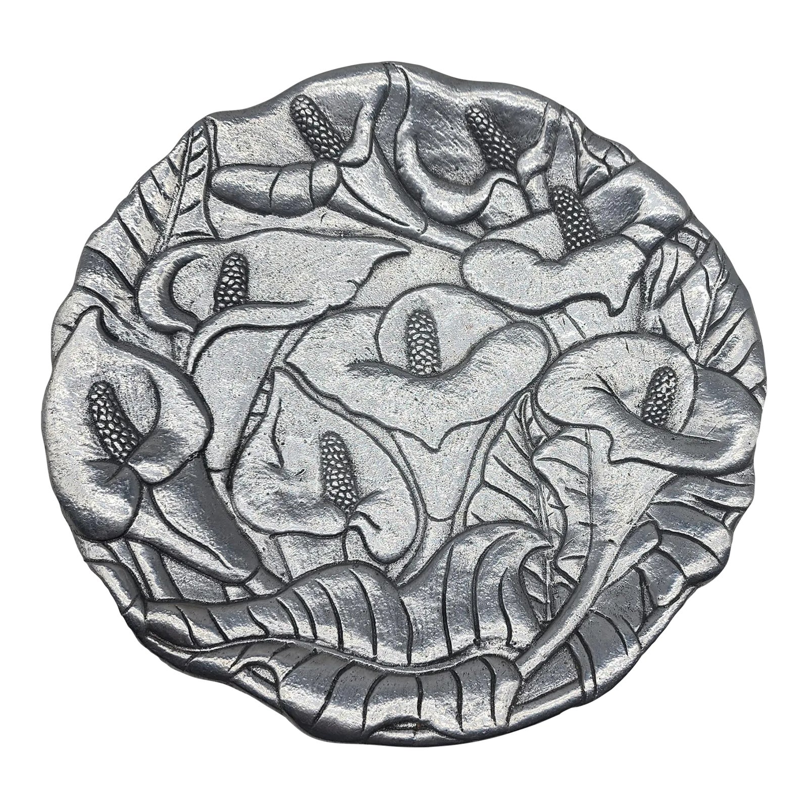 Arthur Court Cast Aluminum Lily Trinket/ Candy Dish | Chairish