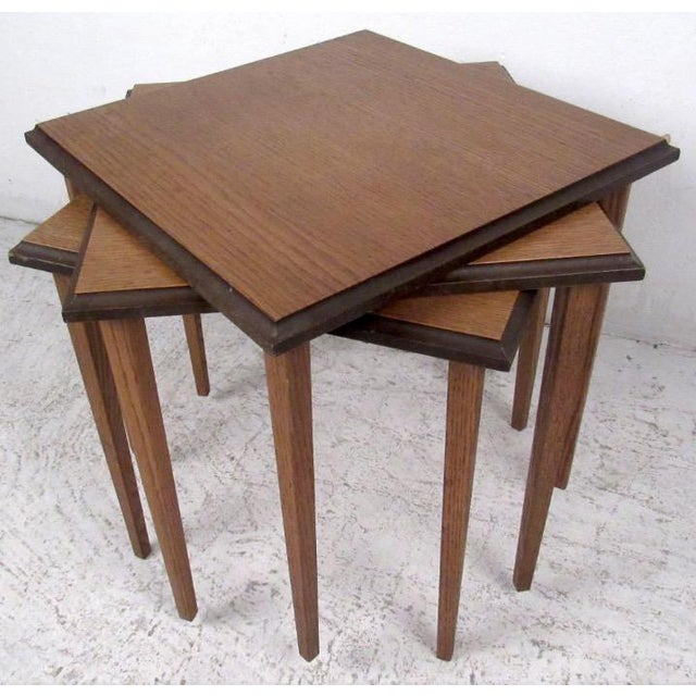 Sleek Mid-Century Nesting Tables | Chairish