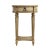 Jules 1 Drawer Round End Table with Storage, Beige | Chairish