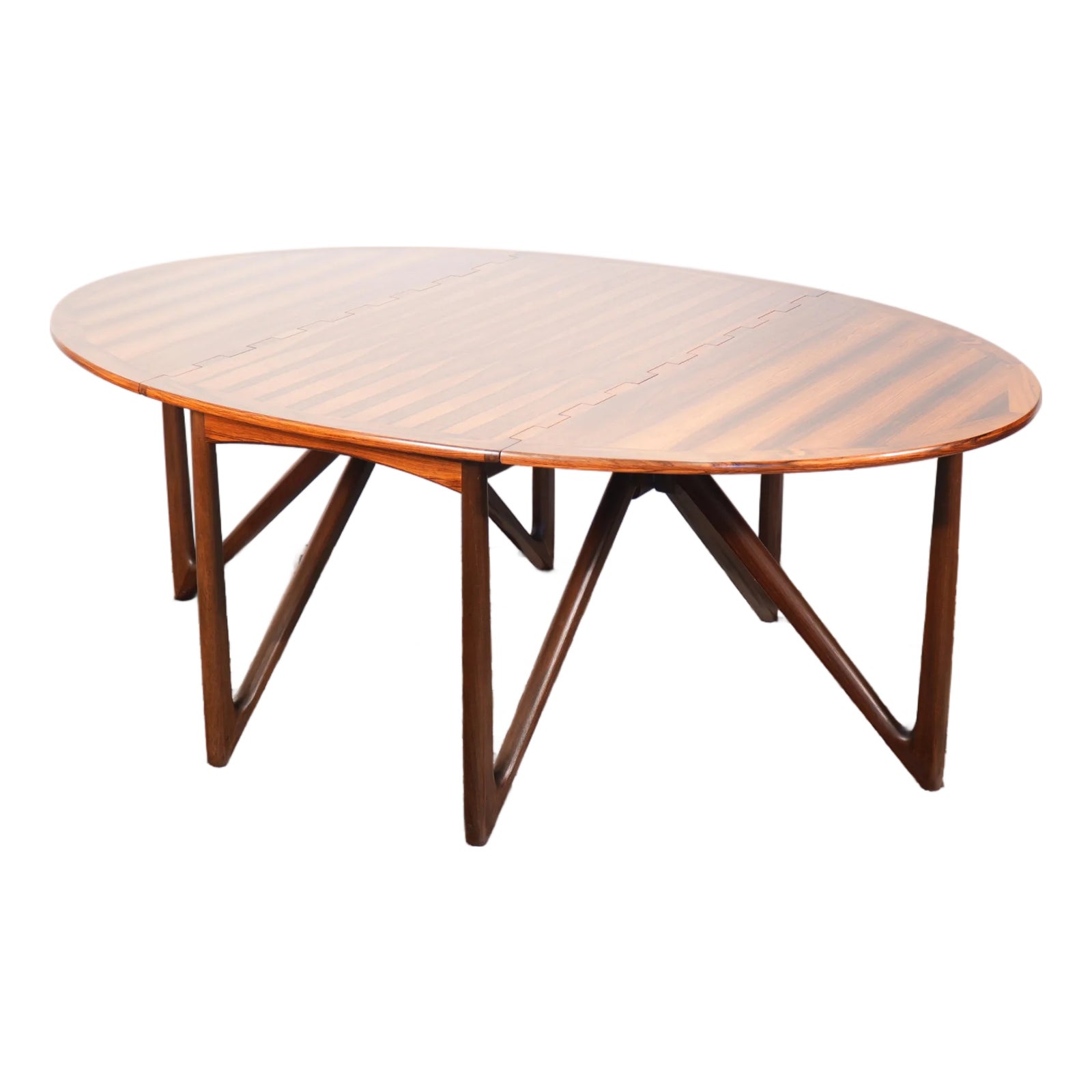 1960s Niels Koefoed Model #304 Rosewood Gateleg Dining Table Denmark ...