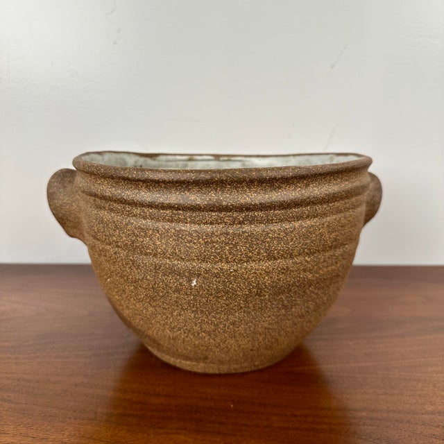 Ceramic Ugly Face Wide Planter Pot | Chairish