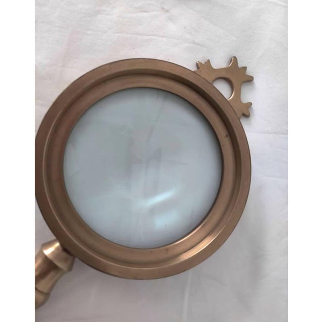 Over-Sized Brass Skeleton Key Magnifying Glass Circa 1980s | Chairish