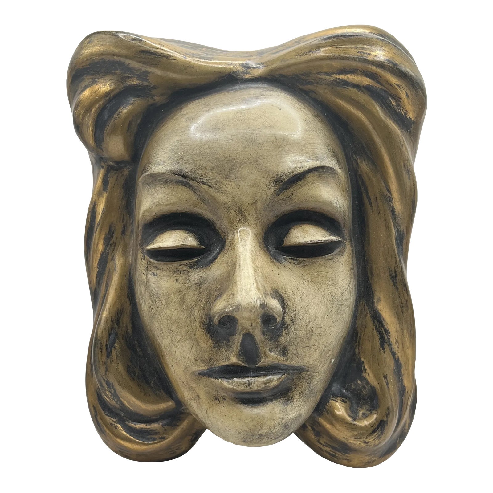 German Figure Mask by Hans Schirmer for Achatit, 1950s | Chairish