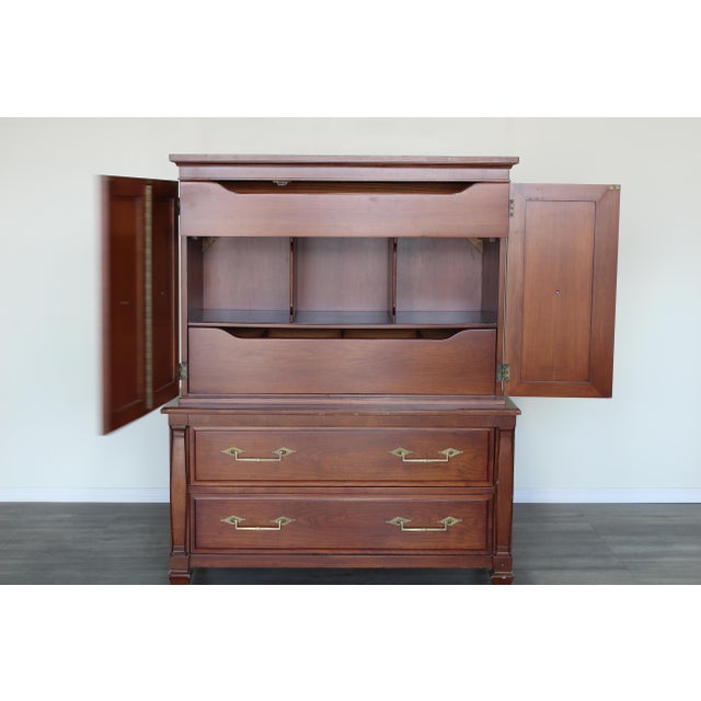 Mid Century Walnut Highboy | Chairish