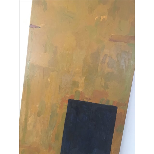 Vintage Oversized Abstract Painting Paul Rinaldi | Chairish