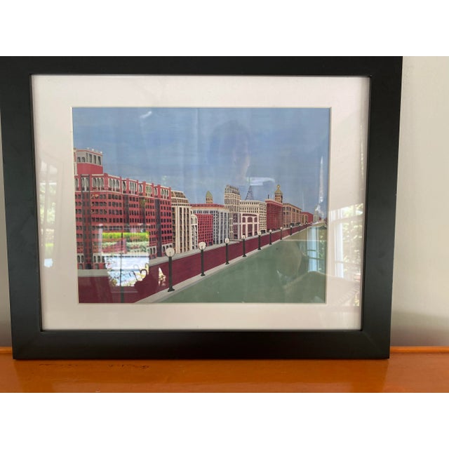 1970s Vintage Artist Rendering/Painting Architectural Acrylic Drawing ...