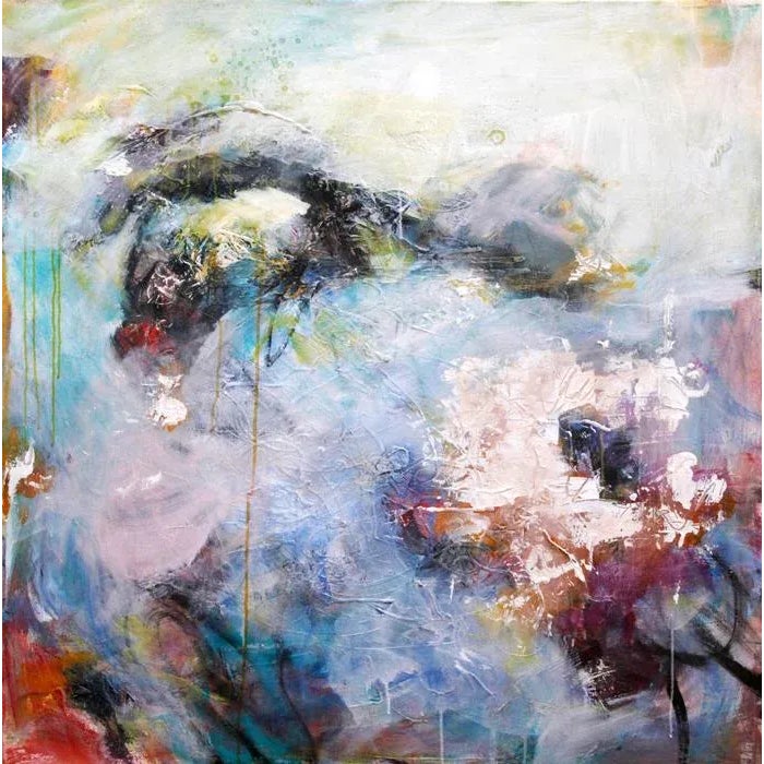 Passages Mixed Media Abstract Painting | Chairish