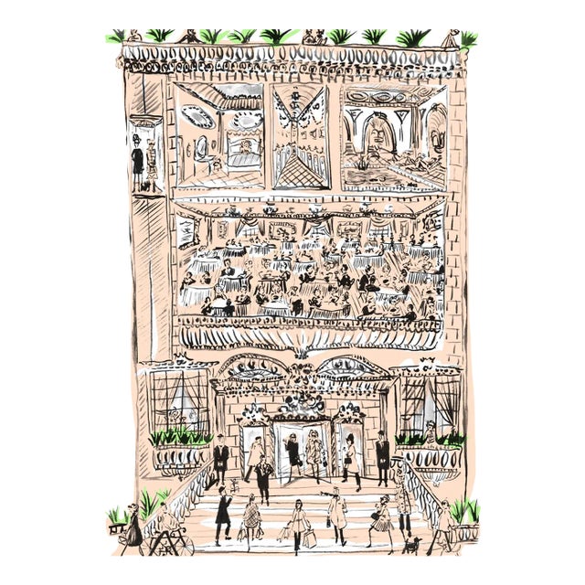 "Pink Hotel" Contemporary Original Whimsical Print by Pauline de Roussy ...