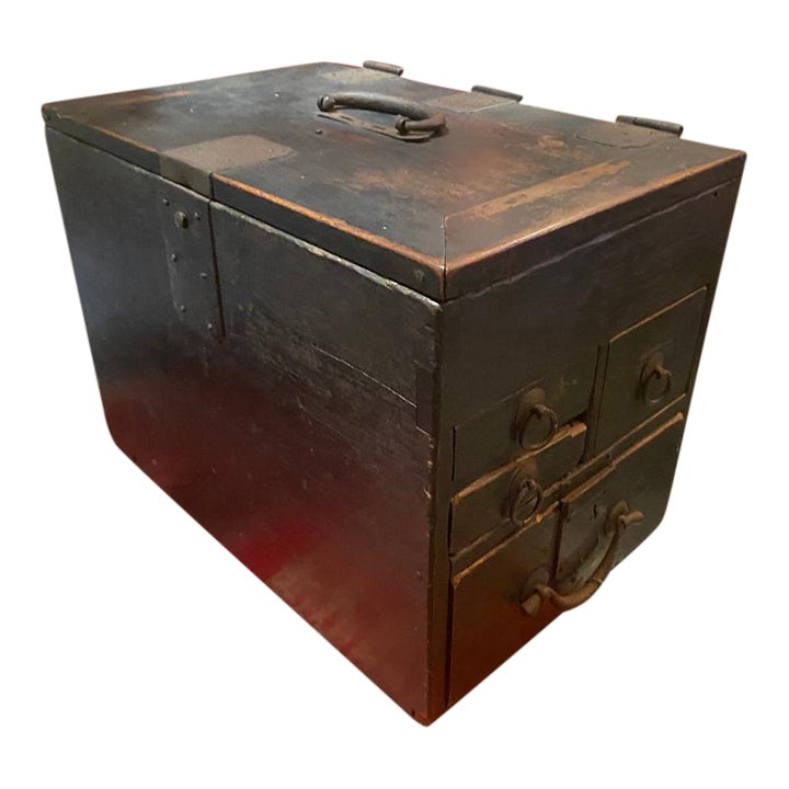 Japanese Antique Merchant's Money Box | Chairish