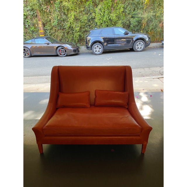 Modern Ochre Snooze Sofa | Chairish
