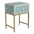Turquoise Bone Inlay Bedside Table | Chairish
