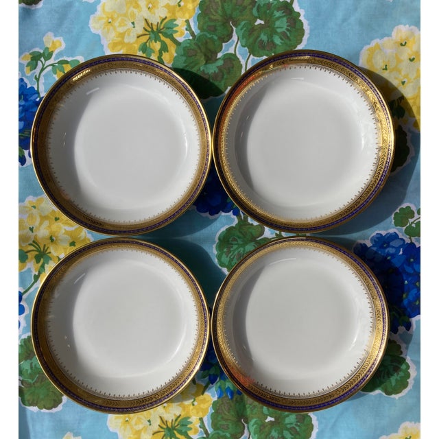 1920s Limoges France Fine Porcelain Fruit or Bisque Bowls With Green ...