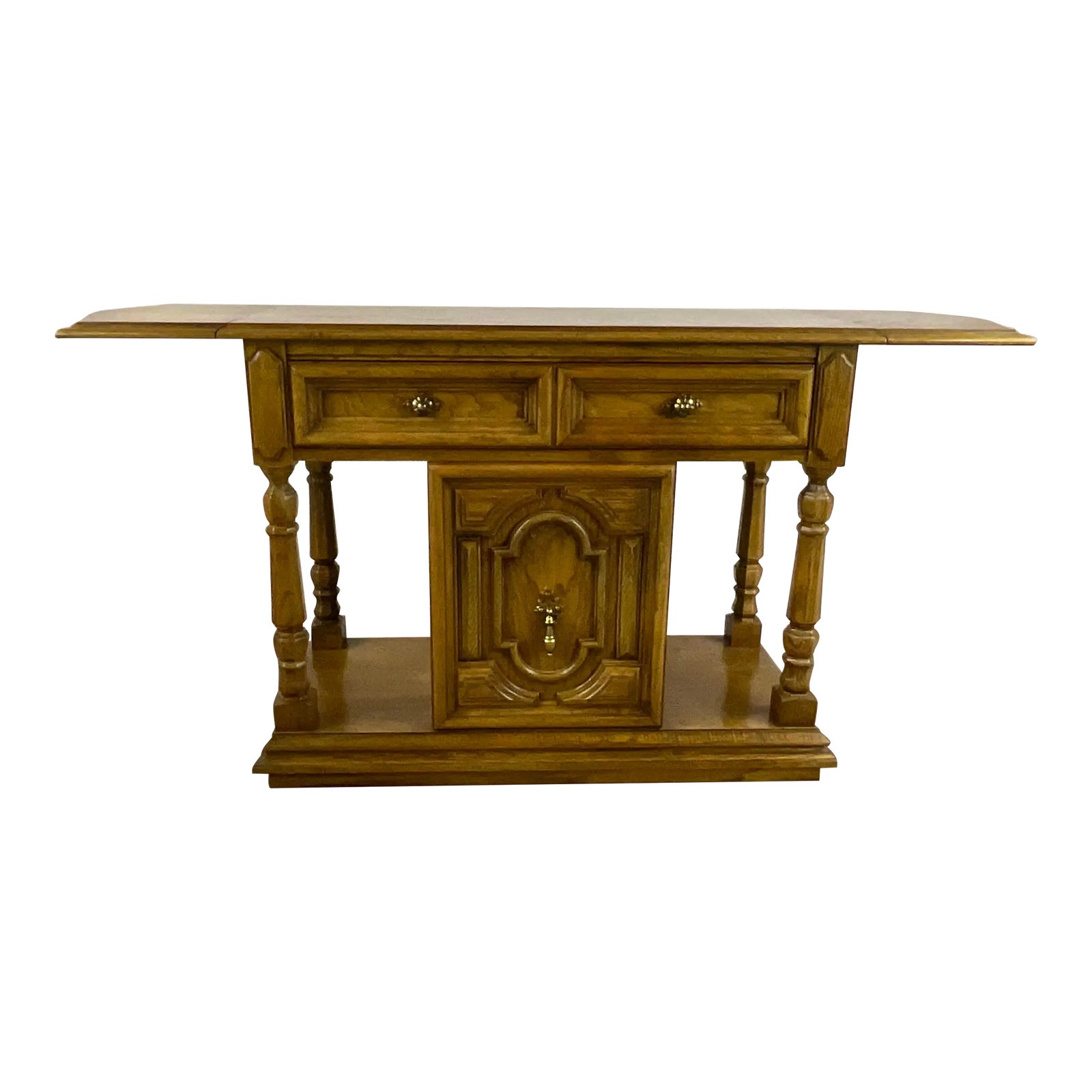 Mid-Century Thomasville Sideboard Server With Drop Leaf Extensions ...