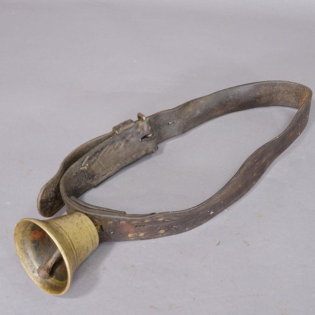 Antique Swiss Casted Bronze Cattle Bell Ca. 1900s | Chairish