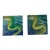 Set of 2 Natalie Surving Studios Eel Fish Design Architectural Ceramic ...