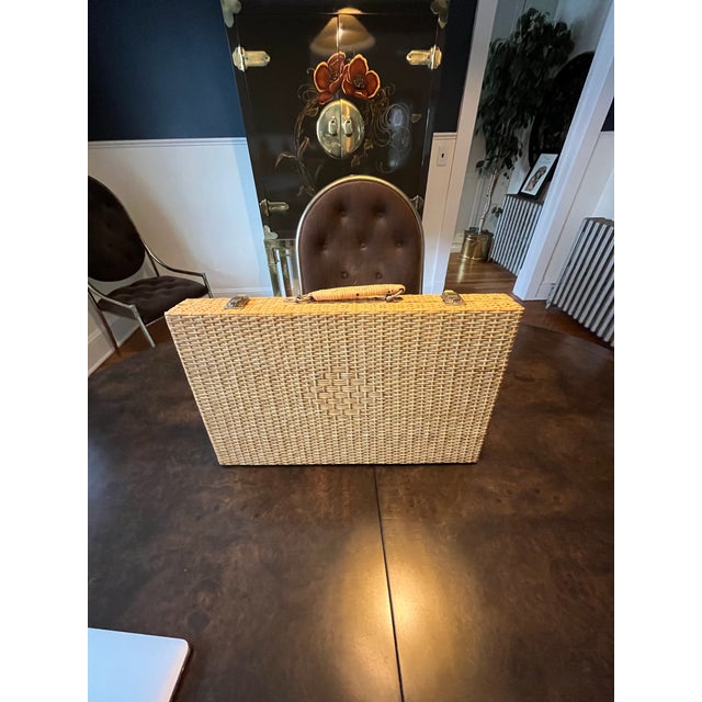 Travel Set Wicker Backgammon Set, 1960s | Chairish