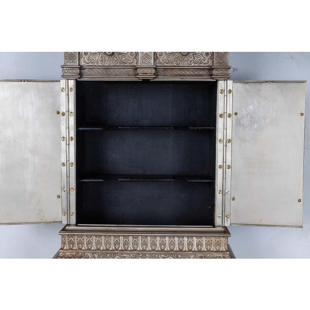 Islamic "Alhambra" Silvered Bronze Quran Cabinet in the Islamic Nasrid ...