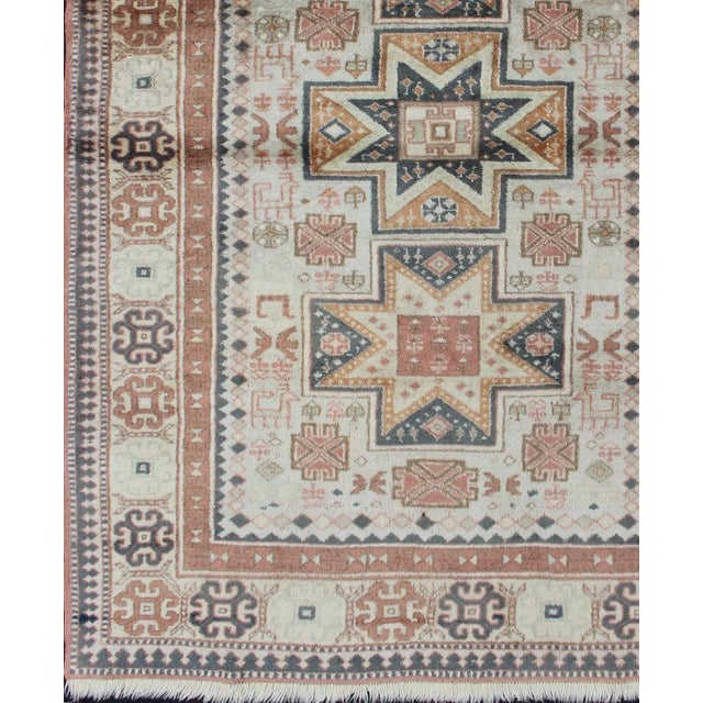 Vintage Turkish Medallion Rug With Tribal Medallion Design | Chairish