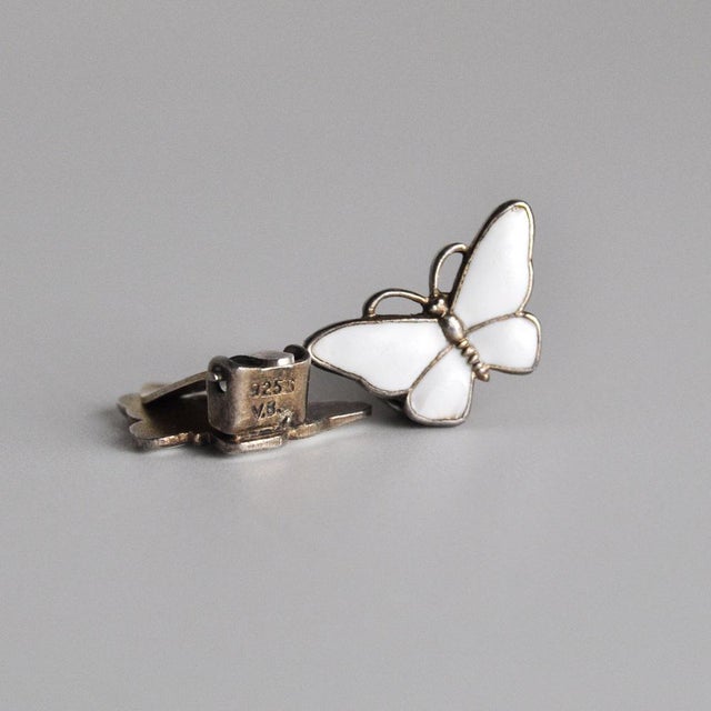 Mid-Century Modern Danish Sterling Silver Ear Clips by Volmer Bahner ...