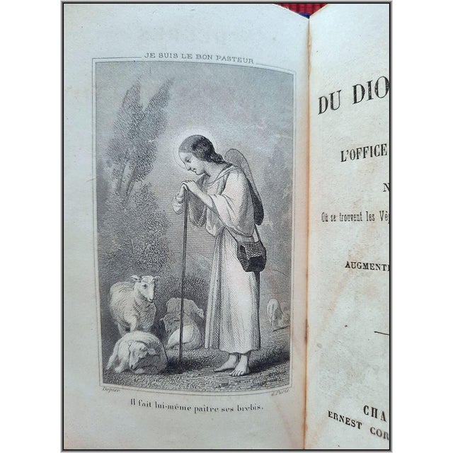 (1853) Blue Velvet Christian "Book of Hours" With Silver Clasp ...