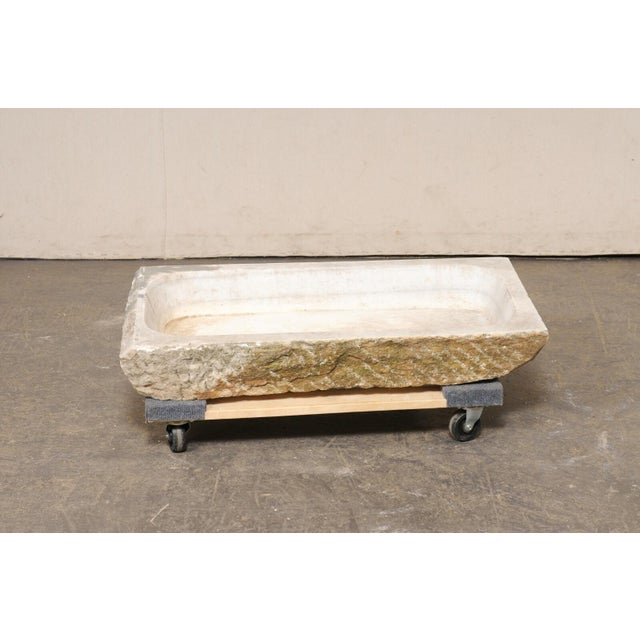 Antique Spanish Stone Sink, Rectangular | Chairish