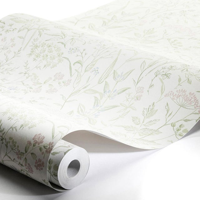 Borastapeter Delicate Dance Wallpaper in Leaf | Chairish