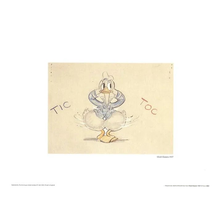 Disney Walt Disney's Clock Cleaners, 1991 Lithograph | Chairish