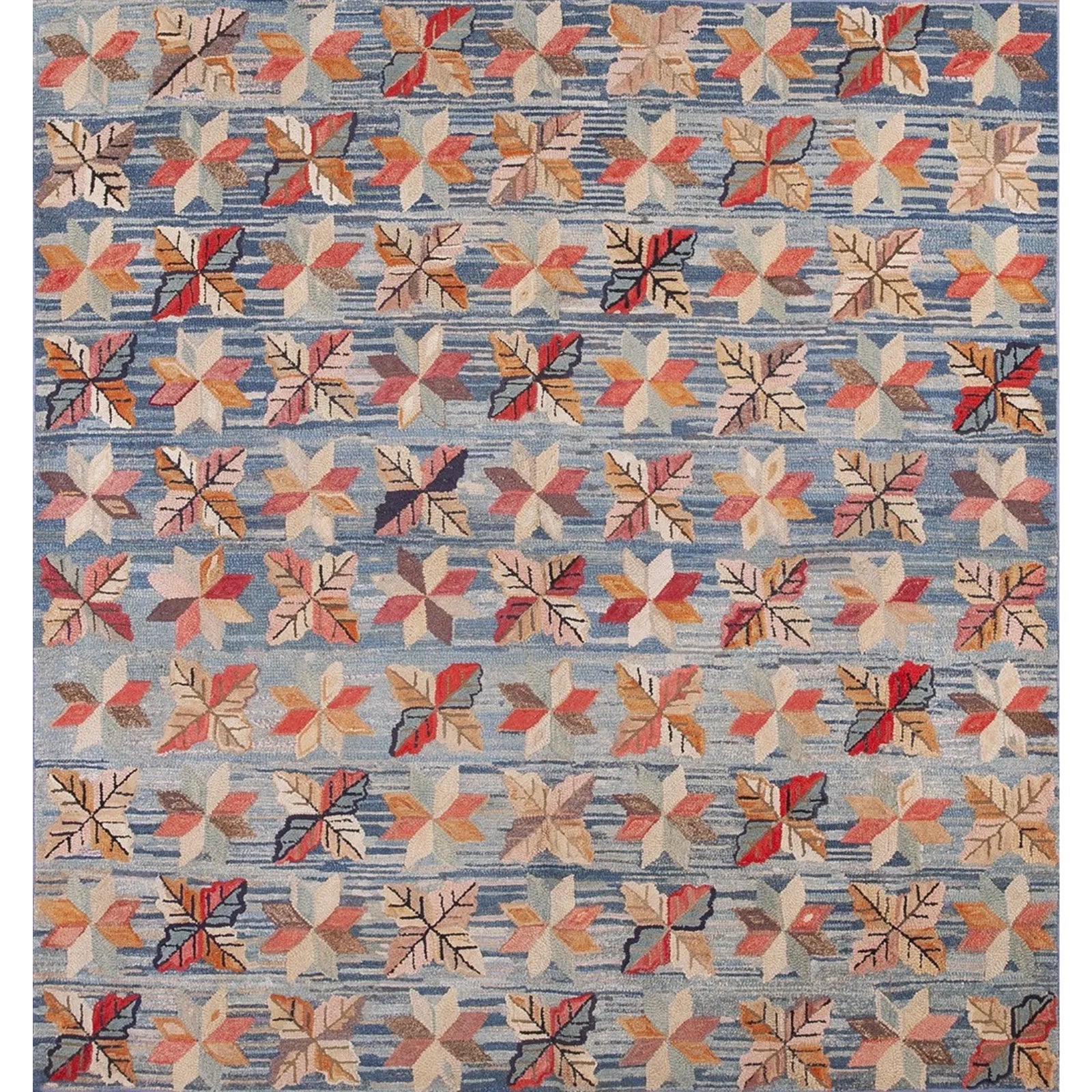 Late 19th Century American Hooked Rug | Chairish