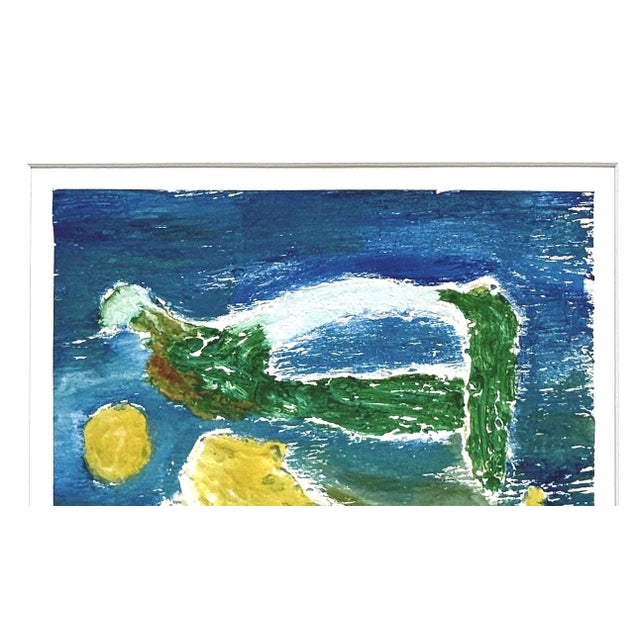 Mid Century Abstract Mixed Media Print, Signed by Artist Edith Beck ...