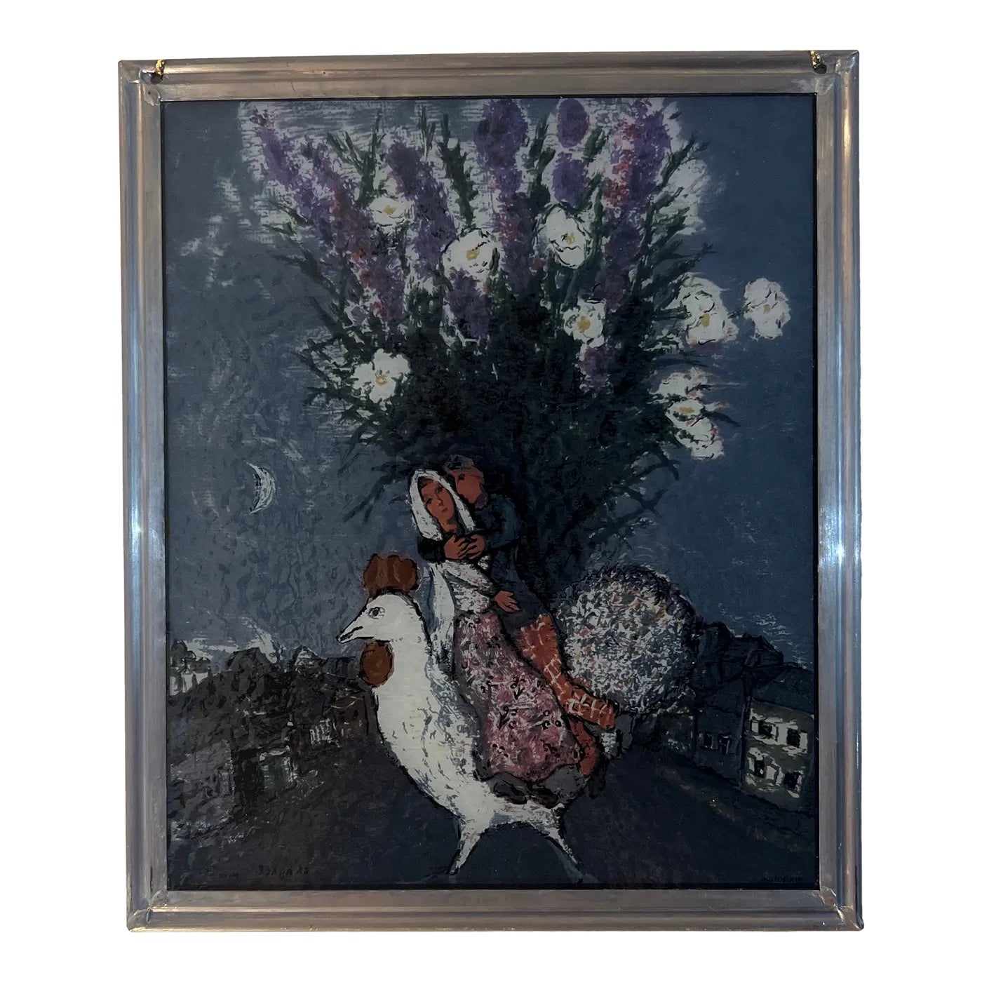 1960s Window Panel Stained Glass by Boston Glass Masters Marc Shagall ...