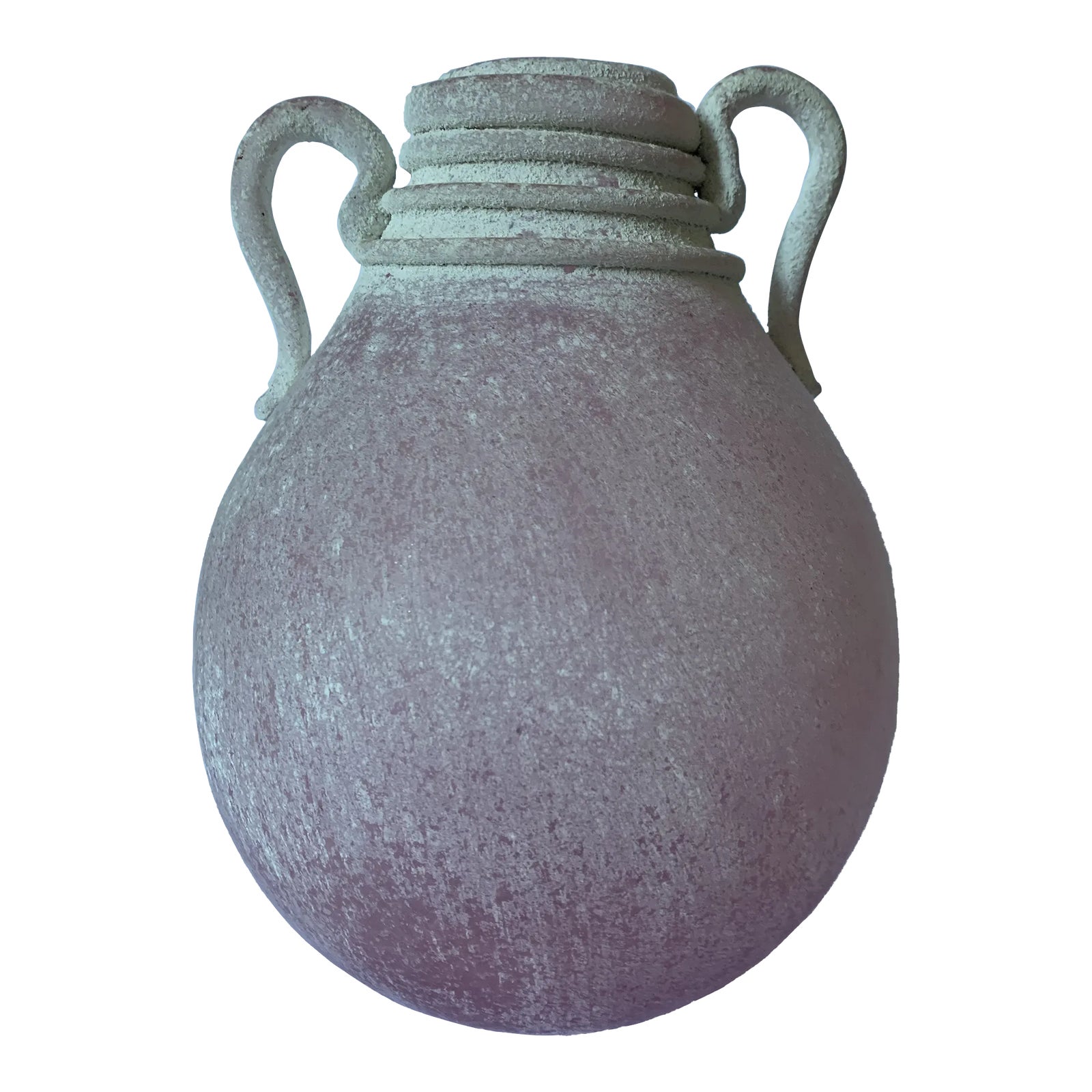 1990s Murano Rose Scavo Glass Vase Styled After Ancient Roman Vessel ...