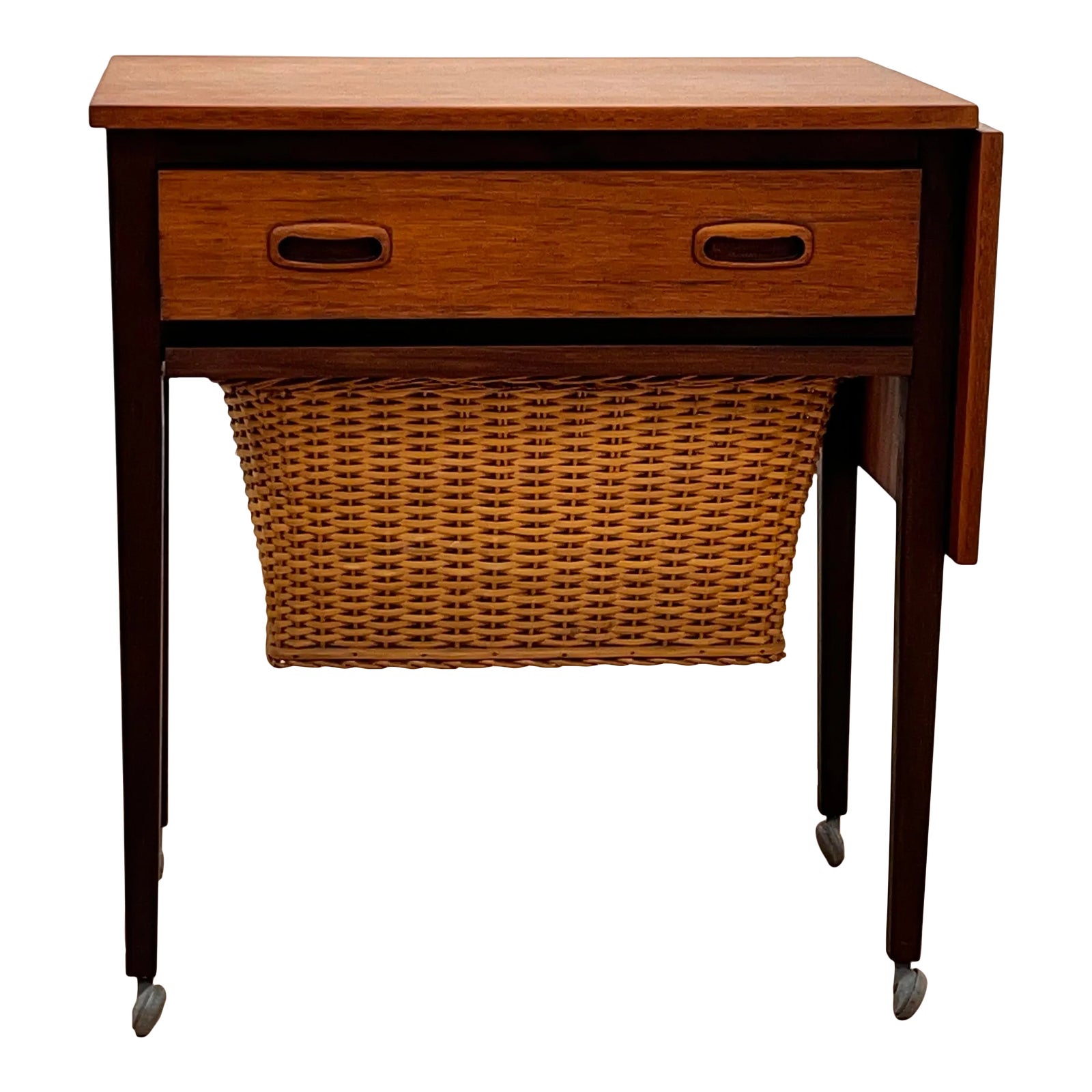 Mid Century Sewing Trolley Made in Denmark | Chairish