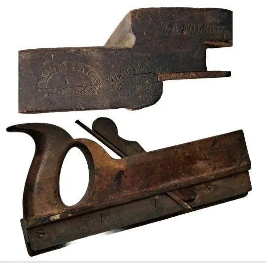 Antique 1850s A. Cumings Boston 5/16" Dado Molding Plane With Handle ...