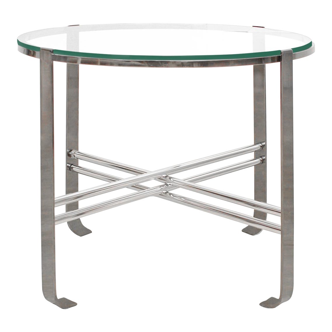 Design Institute America Modern Chrome Center or Side Table C1970s ...