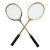 2 Vintage Mid 20th Century American Hand Made Laminated Wood Badminton ...