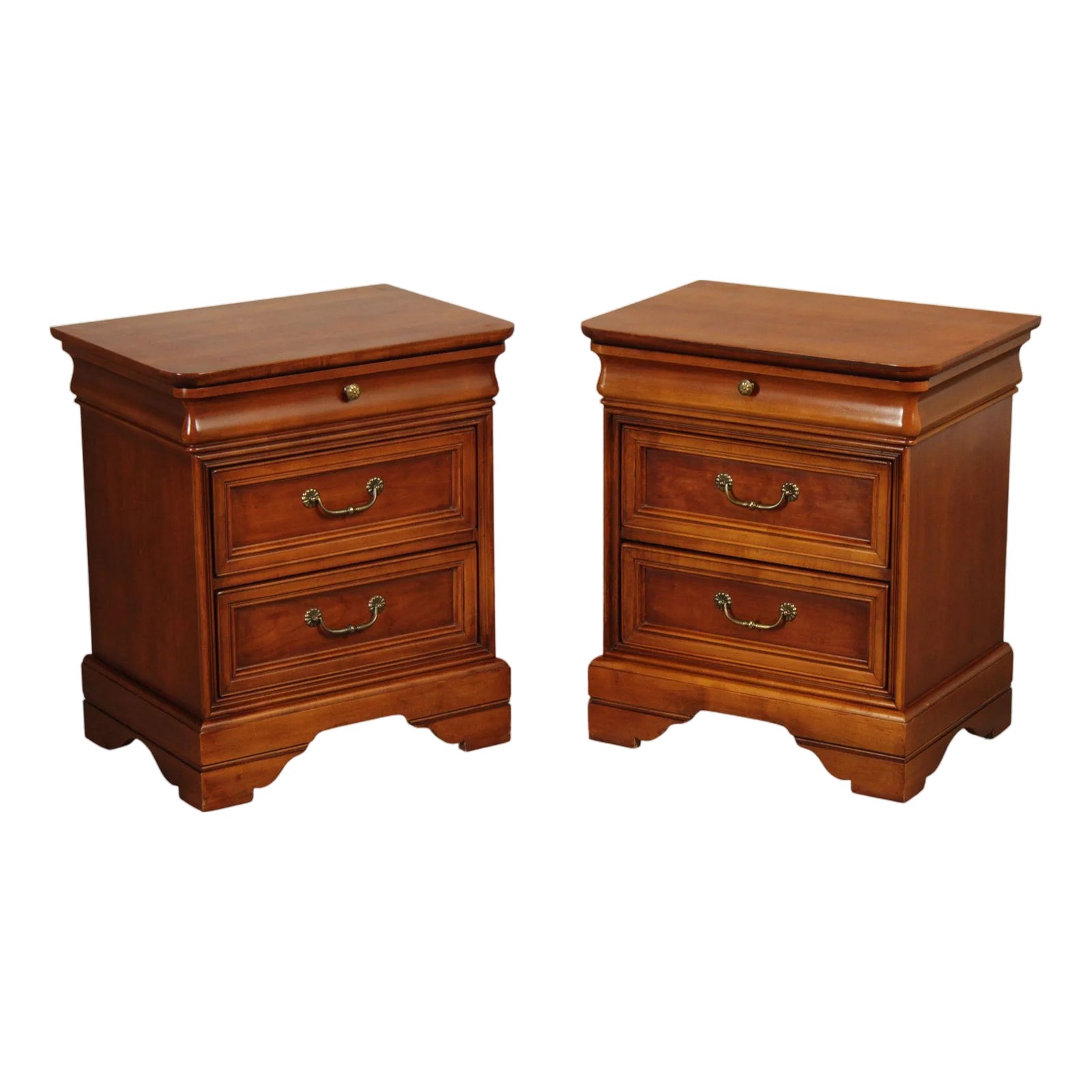 Lexington 'Chez Michelle' Pair Of Cherry Louis Philippe Style Three ...