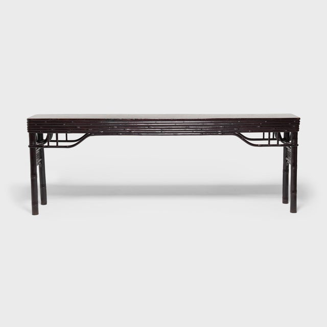 Chinese Carved Bamboo Altar Table | Chairish