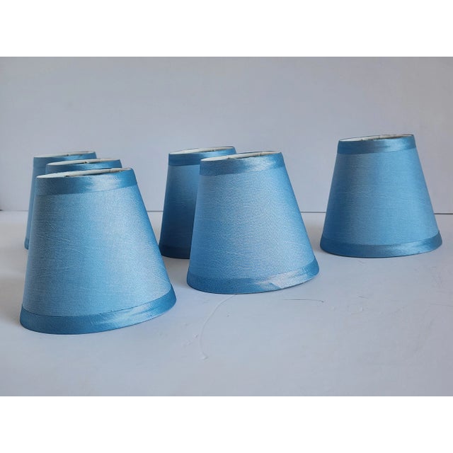Royal Design Blue Chandelier Lamp Shades | Chairish