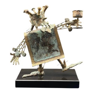 Vintage Brutalist Sculpture | Chairish