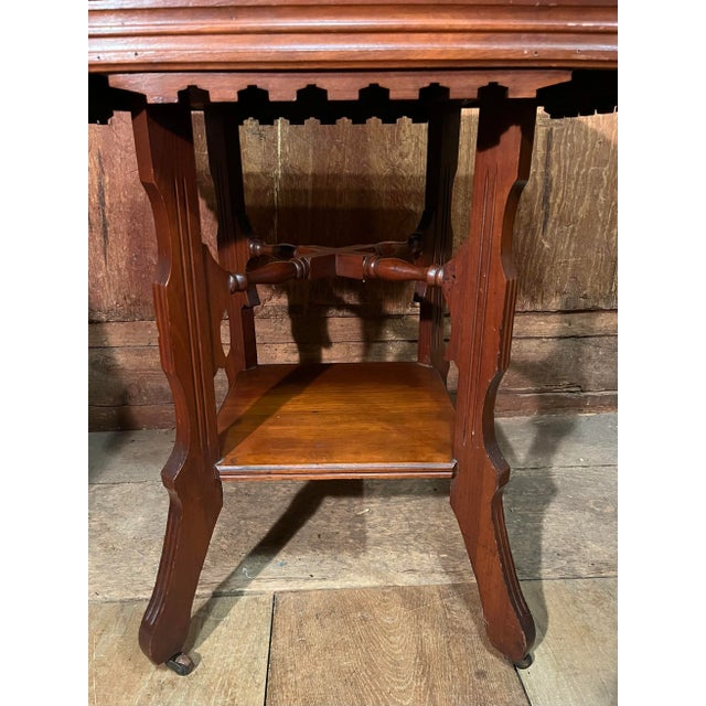 1910s Antique Victorian Walnut Parlor Table | Chairish