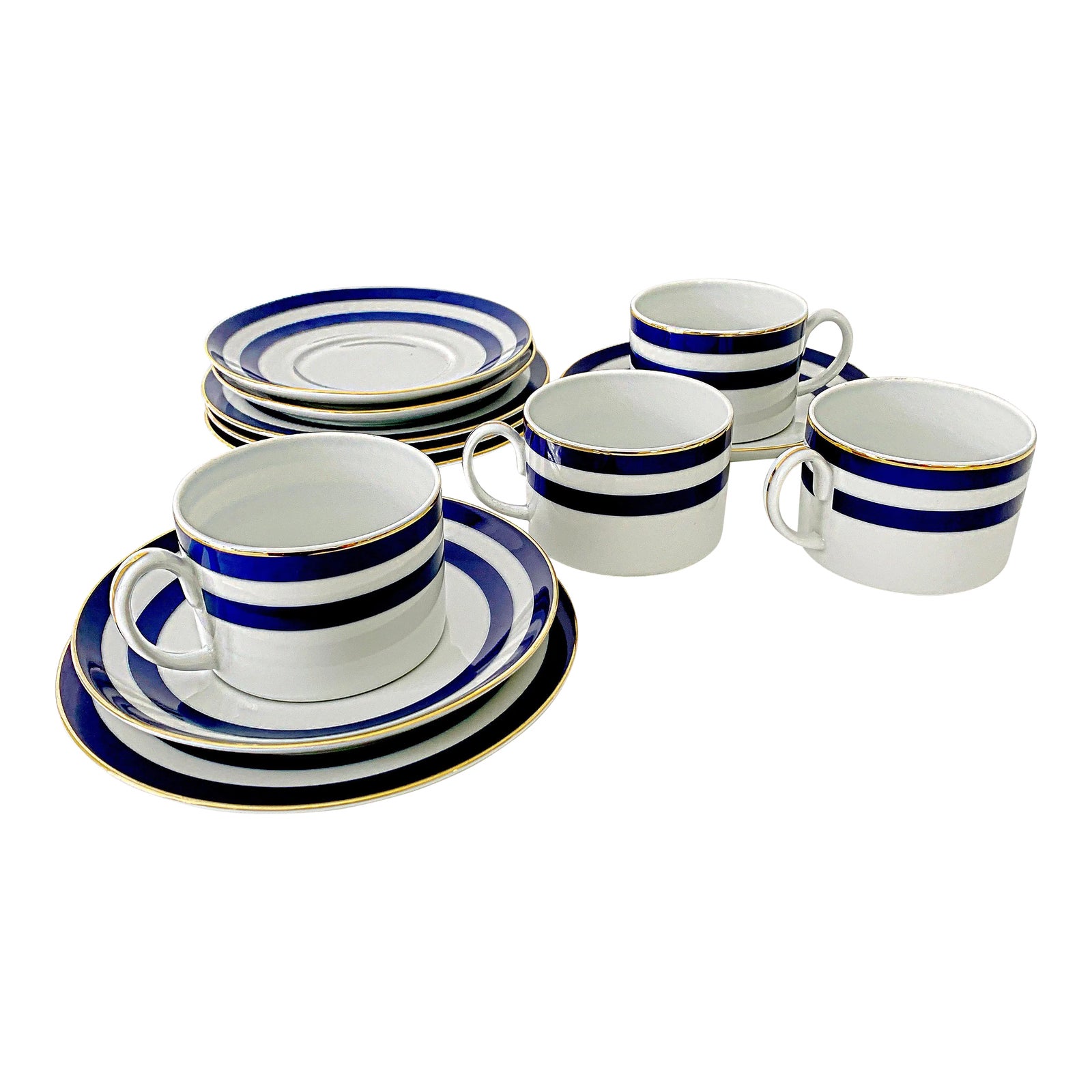 Vintage Spectator Cadet by Ralph Lauren Home Blue Pattern Tea Coffee ...