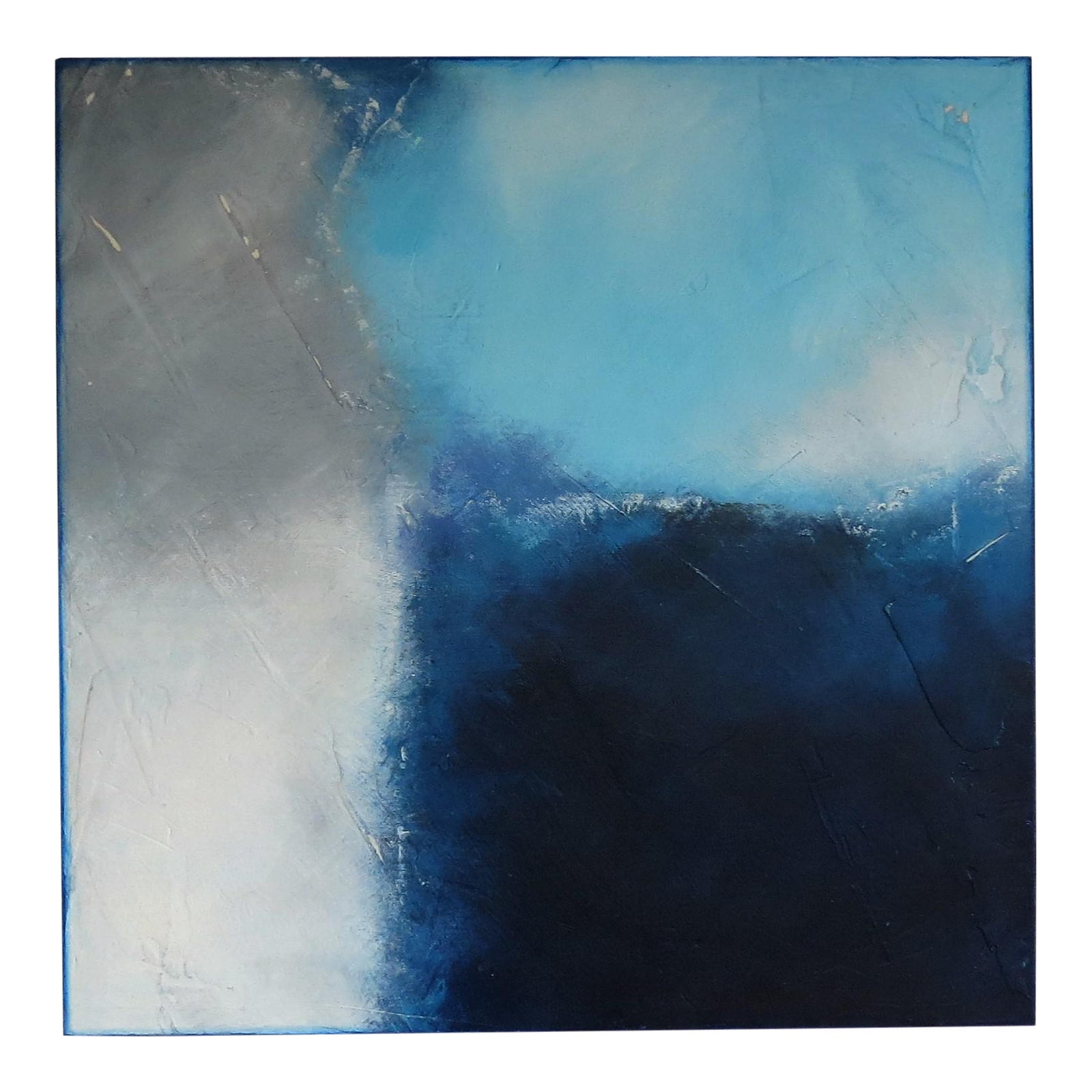 C. Damien Fox 2020 "Tempestuous Blue 1" Oil on Panel | Chairish