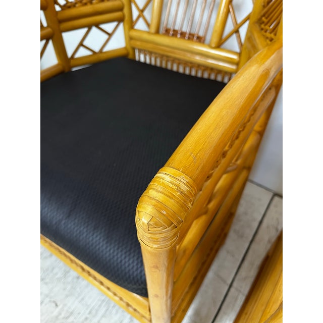 Vintage Rattan Brighton Style Chairs- a Pair | Chairish