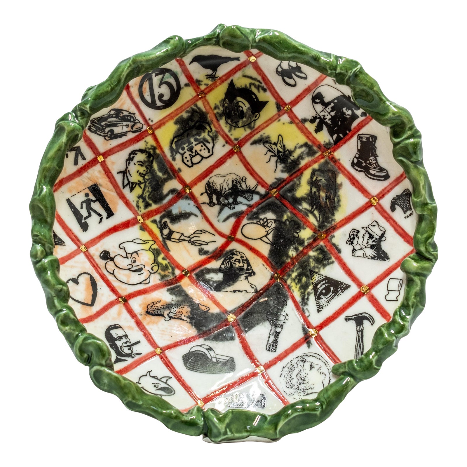 Ron Carlson Ceramic Functional Avant Garde Sculpture, "Marilyn Bowl ...