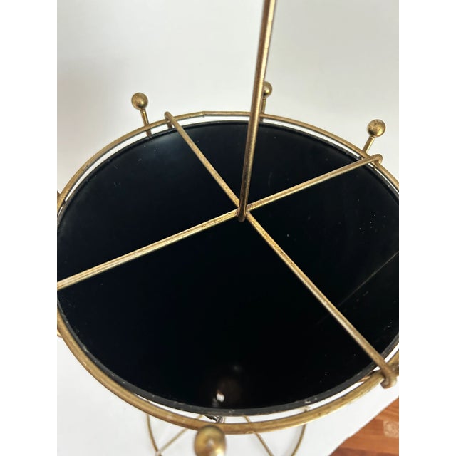 1960s Vintage Mid-Century Metal Umbrella Shaped Umbrella Stand | Chairish