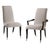 Contemporary Art Deco Scrolling Dining Chair | Chairish