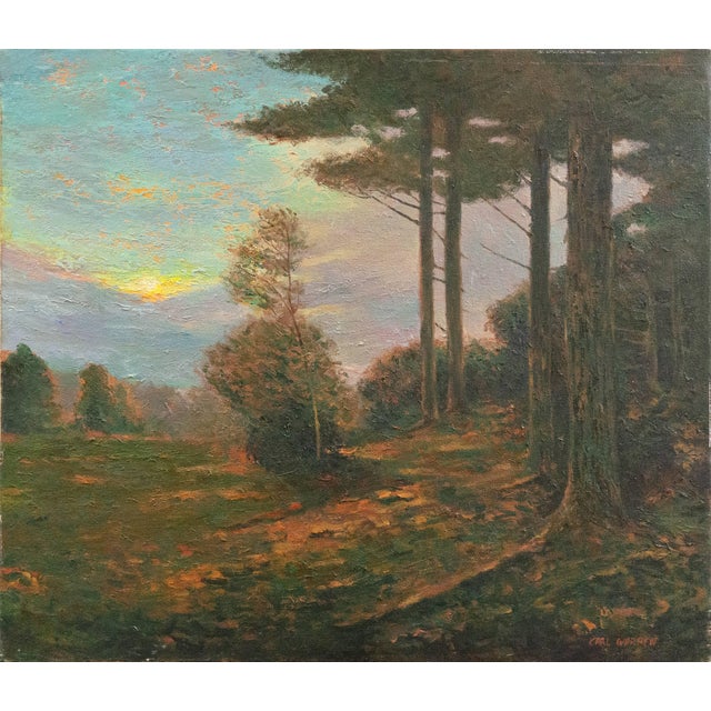 'Woodland Sunset' by Carl Warren | Chairish